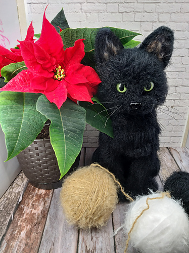 Ravelry: Realistic Black Cat pattern by Nataliia Gertsyk