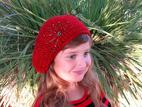 Ravelry: Embroidered Beaded Beret pattern by Alena Byers