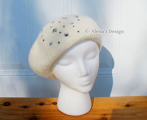 Ravelry: Embroidered Beaded Beret pattern by Alena Byers