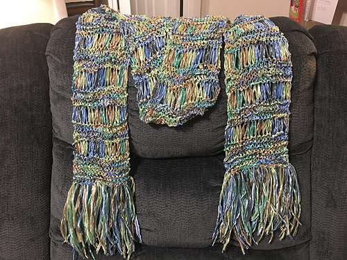 Ravelry: Ribbon Yarn Drop Stitch Scarf pattern by Diane L. Augustin