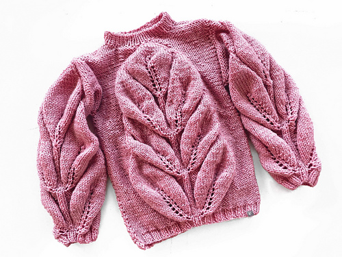 Ravelry: Toddler leaf sweater pattern by Oleksandra Palatna
