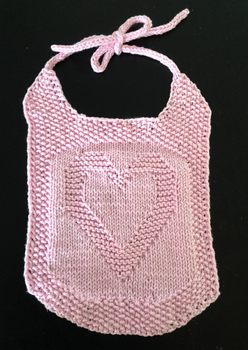 Ravelry: Heart Baby Bib and Washcloth pattern by Alice Kalush