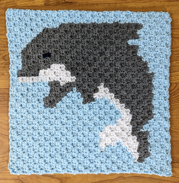 Ravelry: Dolphin C2C Block pattern by Alisha Ober