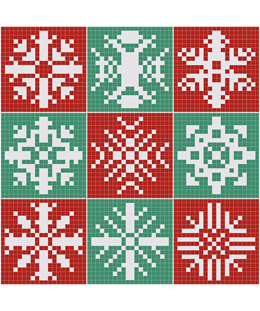 Ravelry: Snowflake C2C Blocks pattern by Alisha Ober