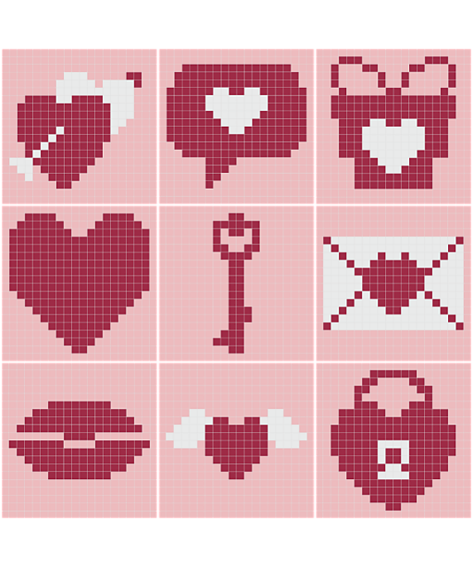 Ravelry: Valentine C2C Blocks pattern by Alisha Ober