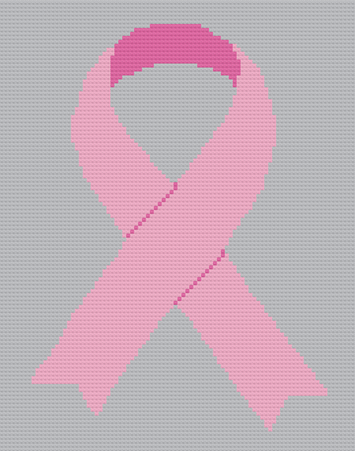 Ravelry: Breast Cancer Pink Ribbon Awareness C2C Afghan pattern by ...