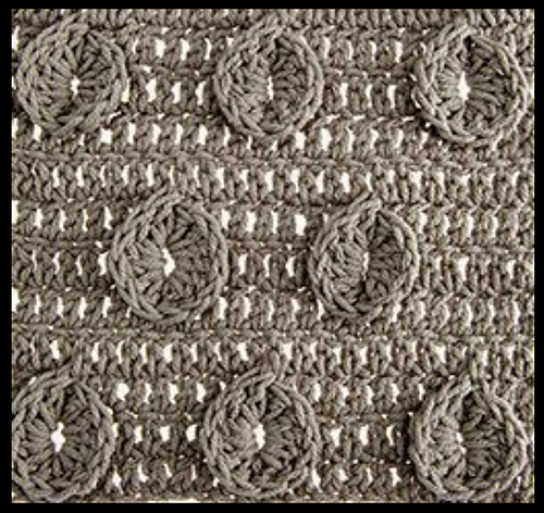 Ravelry: Popping Circle Stitch pattern by Robyn Chachula