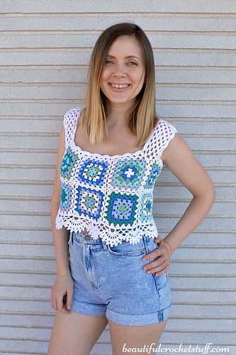 Ravelry: Classic Granny Square Top pattern by Jane Green