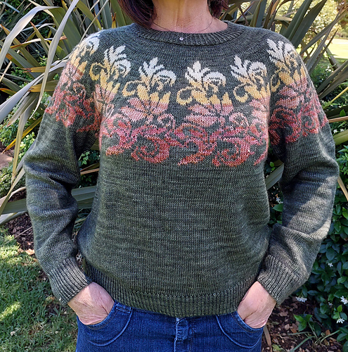 Ravelry: Fire Lily Sweater pattern by Zanete Knits