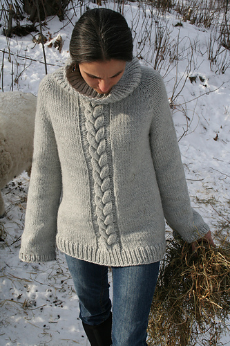 Ravelry: Top down Cozy Weekend Sweater. pattern by Amanda Lilley