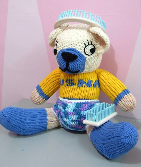 Ravelry: loom knit teddy bear pattern by Amani Amani