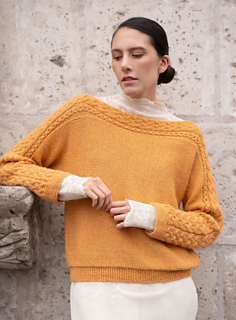 Ravelry: Dania Cropped Sweater 2.0 (Puna) pattern by Amy Gunderson