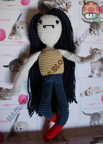 Ravelry: Marceline - Adventure Time pattern by Marta Ruso (Amarilis108)