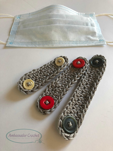 Ravelry: Ear Saver for Masks pattern by Kristine Mullen