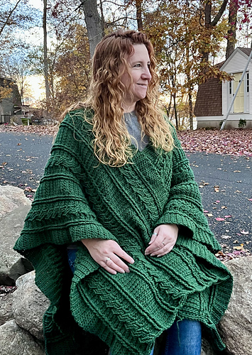 Ravelry: Emerald Isle Ruana pattern by Kristine Mullen