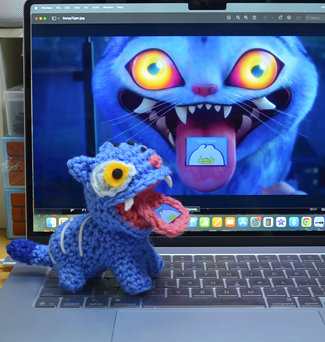 Ravelry: Derpy Tiger Kpop Demon Hunters pattern by Ami Amour