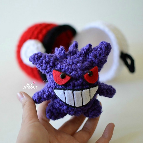 Ravelry: Gengar Amigurumi Pokemon pattern by Ami Amour
