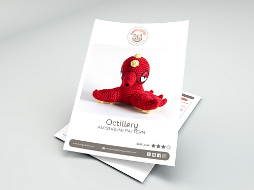 Ravelry: Octillery Pokemon pattern by Eva Peñafiel