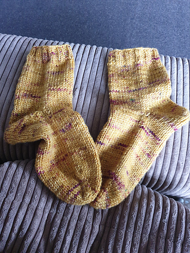Ravelry: Simple Toe-Up Socks in Four Sizes pattern by Kim Brody Salazar