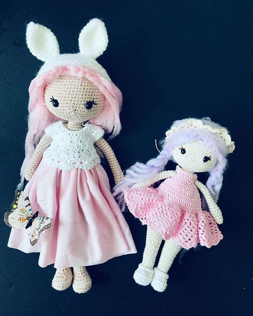 Ravelry: Gilbert pink bunny doll pattern by Amy Ballek