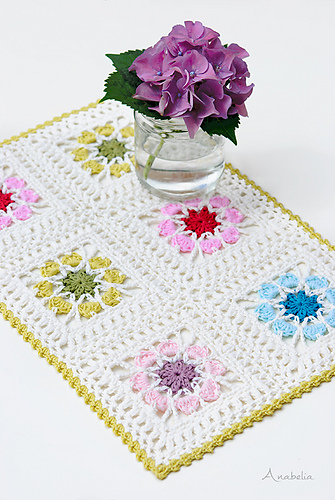 Ravelry: Flowers tablecloth pattern by Anabelia Handmade