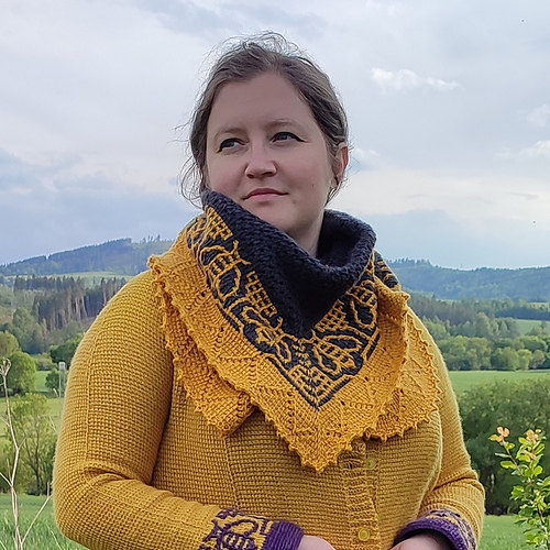 Ravelry: Honeybee shawl pattern by Andrea Cretu