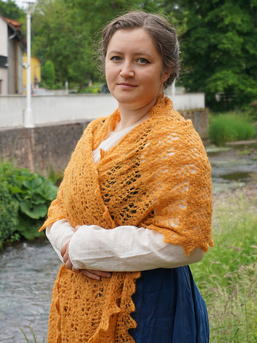 Ravelry: Wheat fields shawl pattern by Andrea Cretu