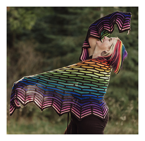 Ravelry: Painting Bricks Shawl pattern by Stephen West