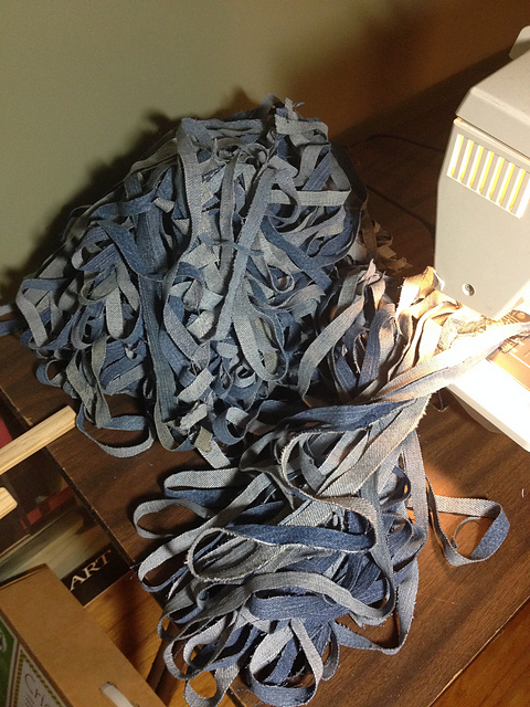 Ravelry: AngelaYandel's Blue Jean Rag-Rug Staircase Runner