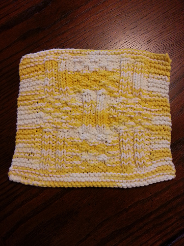 Ravelry: Rib and Moss Stitch Dish Cloth pattern by 4 Paws Knitting