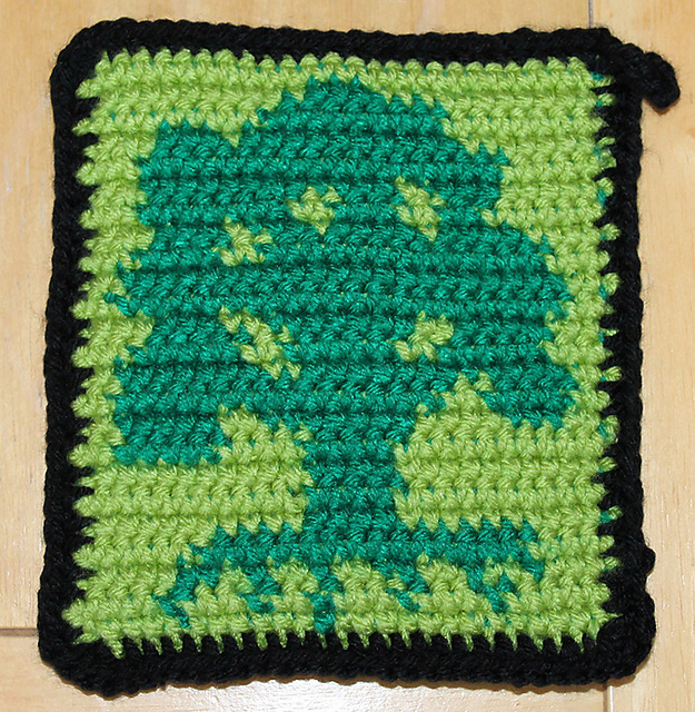 Ravelry: Magic the Gathering Green Mana (Forest) Potholder pattern by ...