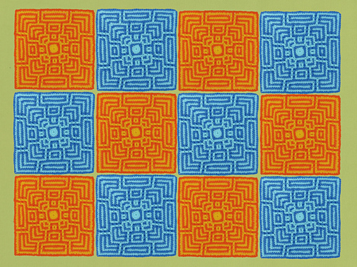 Ravelry: Mayan Maze Tile pattern by Ann Lacko