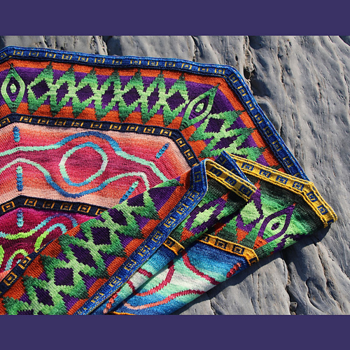 Ravelry: Northern Lights DK Blanket pattern by Lucy Neatby