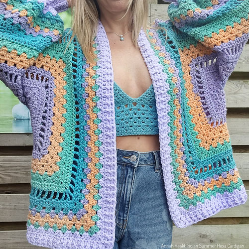 Ravelry: Indian Summer Hexa Cardigan pattern by Annah Haakt