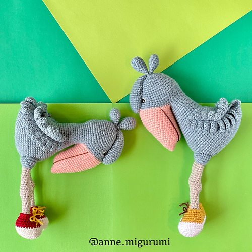 Ravelry: Shoebill Wearing Shoes pattern by Anne Wang