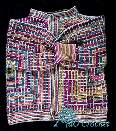 Ravelry: Hexagon Cardigan and lapthrow pattern by Anneke den Outer