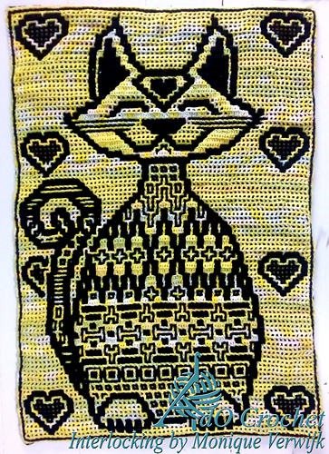 Ravelry: ZenTangle Kitten Baby Blanket and Pillow pattern by Anneke den ...