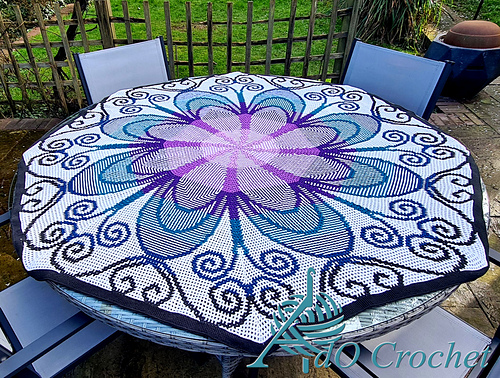 Ravelry: Flower Octagon tablecloth pattern by Anneke den Outer