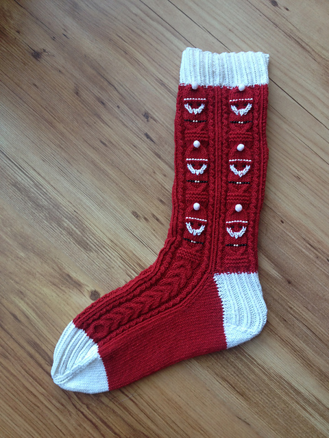 Ravelry: Santa Christmas Socks pattern by Annette Eleonore