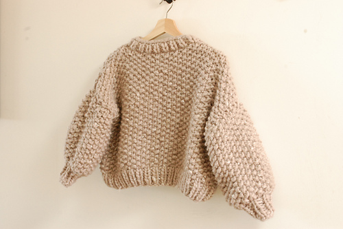 Ravelry: Seed Stitch Sweater pattern by Annika Gino