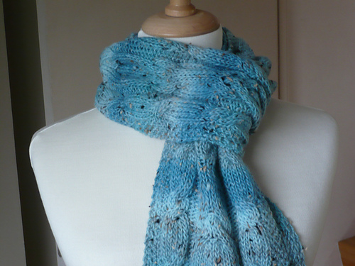 Ravelry: Blue Ice Scarf pattern by Annick Willemans