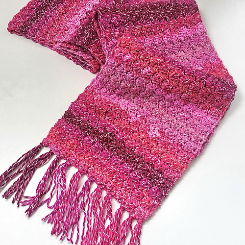 Ravelry: Pink Velvet Scarf pattern by Carmen Heffernan