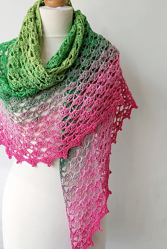 Ravelry: Fragrant Shawl pattern by Carmen Heffernan