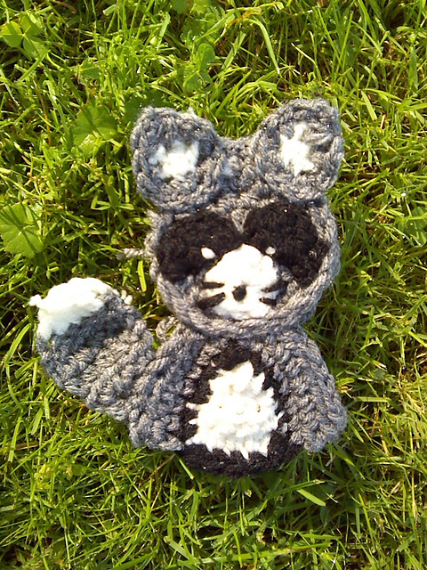 Ravelry: Rocky Raccoon Applique pattern by Ann J Bacon
