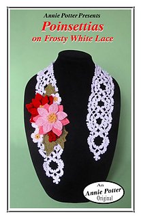 Ravelry: Poinsettias on Frosty White Lace pattern by Annie Potter Presents