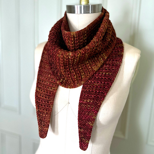 Ravelry: Copper Meadow Scarf pattern by Melissa Burke