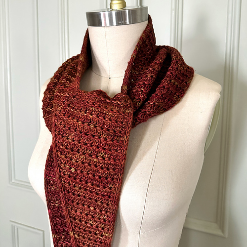 Ravelry: Copper Meadow Scarf pattern by Melissa Burke