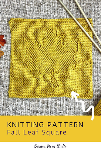 Ravelry: Maple Leaf Knit Square pattern by April Garwood