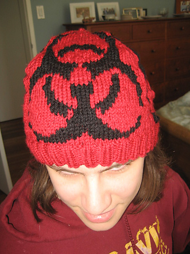 Ravelry: AprilHolland's Biohazard Hat for Bio Daughter
