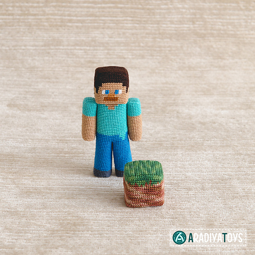 Ravelry: Steve from "Minecraft" pattern by Olka Novytska